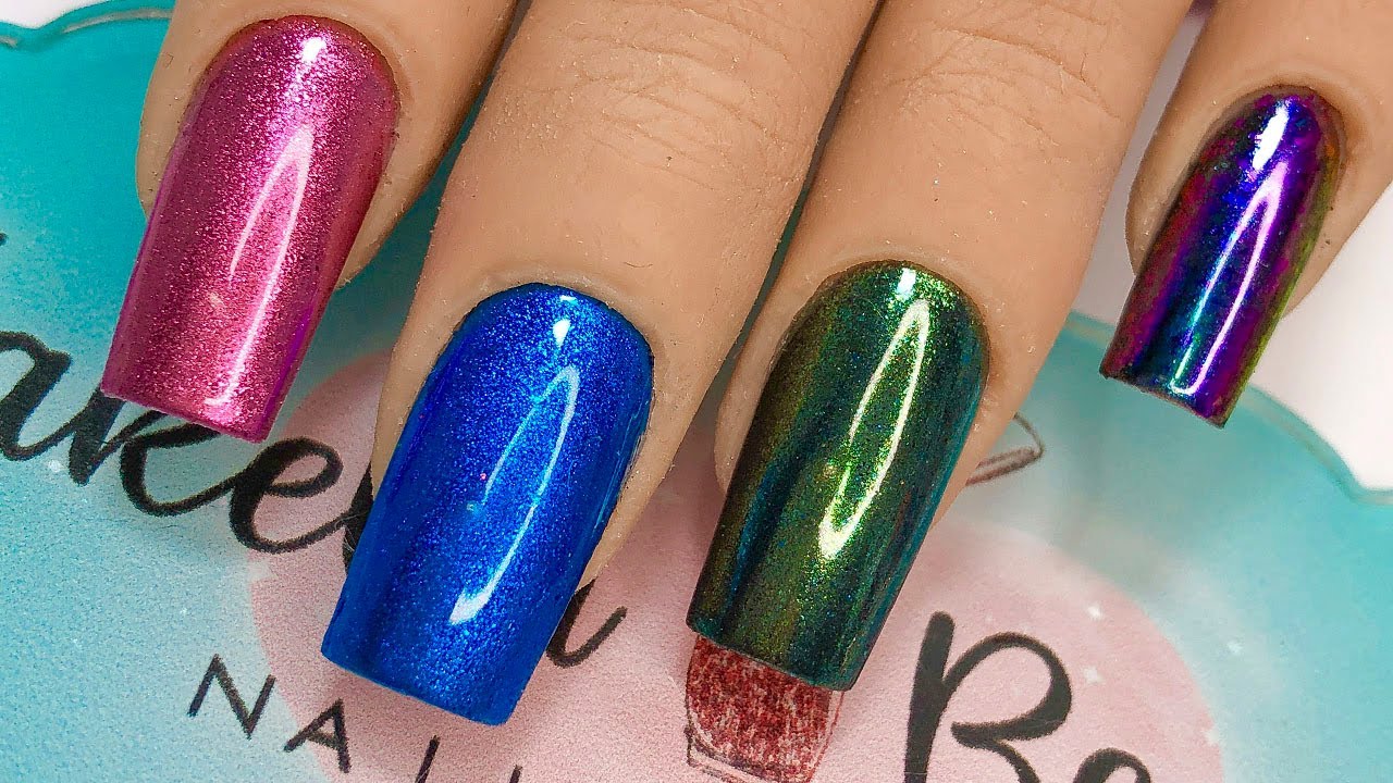 COMO APLICAR EFECTOS EN LAS UÑAS/Espejo/Flake it/JakelinBeautyNails 💅🤩 ...