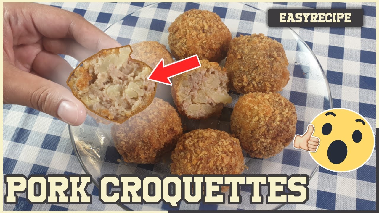 [EASY RECIPES]HOW TO MAKE THE BEST PORK CROQUETTES - YouTube