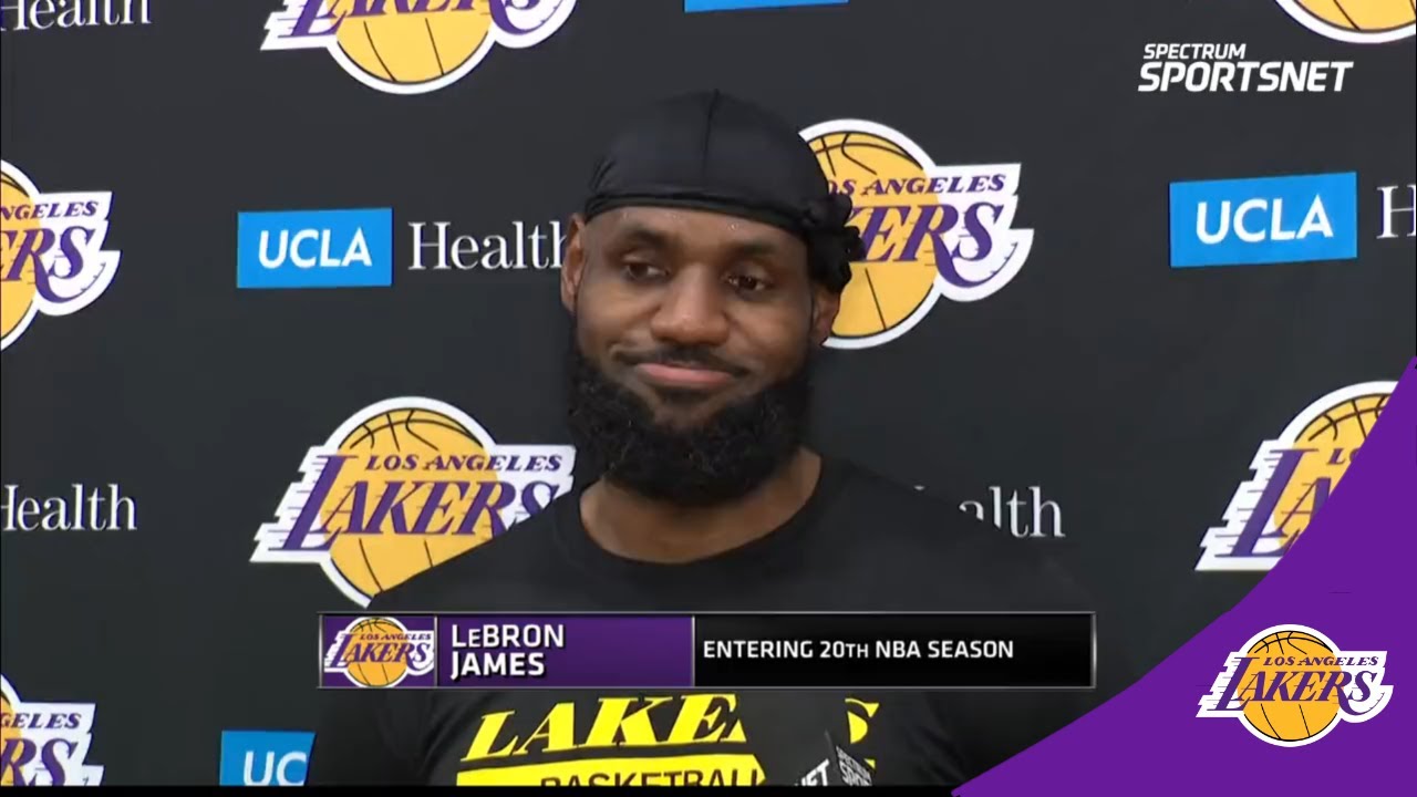 LeBron James talks about his focus and vision as he enters his 20th ...
