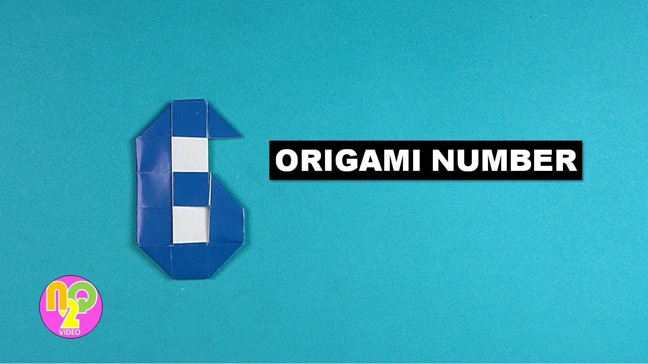 Origami Number 6 (Six) | How to Fold Number 6 from Origami Paper ...