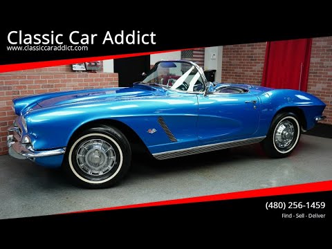 Test Drive 1962 Chevrolet Corvette Numbers Matching 327 300HP V8 4-Speed SOLD Classic Car Addict