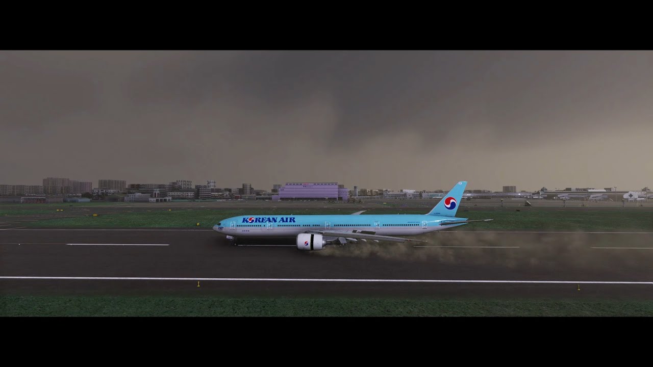 PMDG B77W Typhoon Landing at RCKH - Cockpit View - YouTube