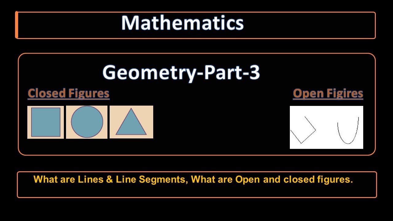 Geometry |What is Line & Line Segments | What is Open & Closed Figures ...