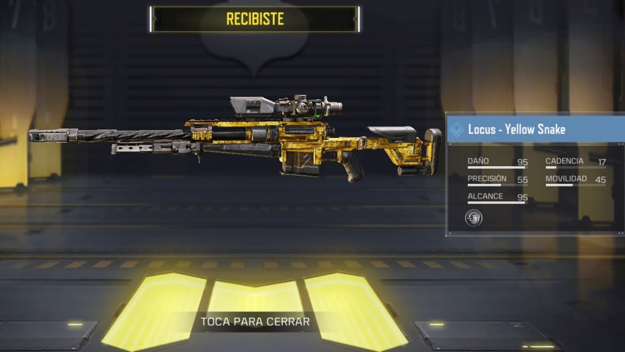 Locus-Yellow snake (sniper) call of duty :mobile - YouTube