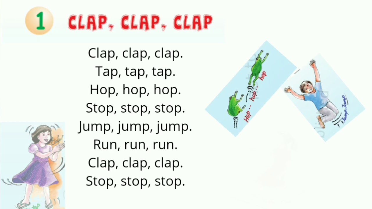 CBSC || Class 1 || rain drops || lesson 1 clap clap clap - YouTube
