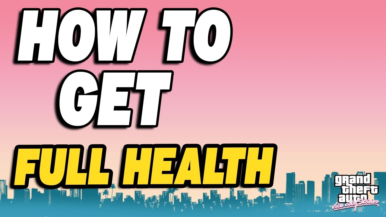 How To Get Full Health in GTA Vice City Cheat Code - YouTube