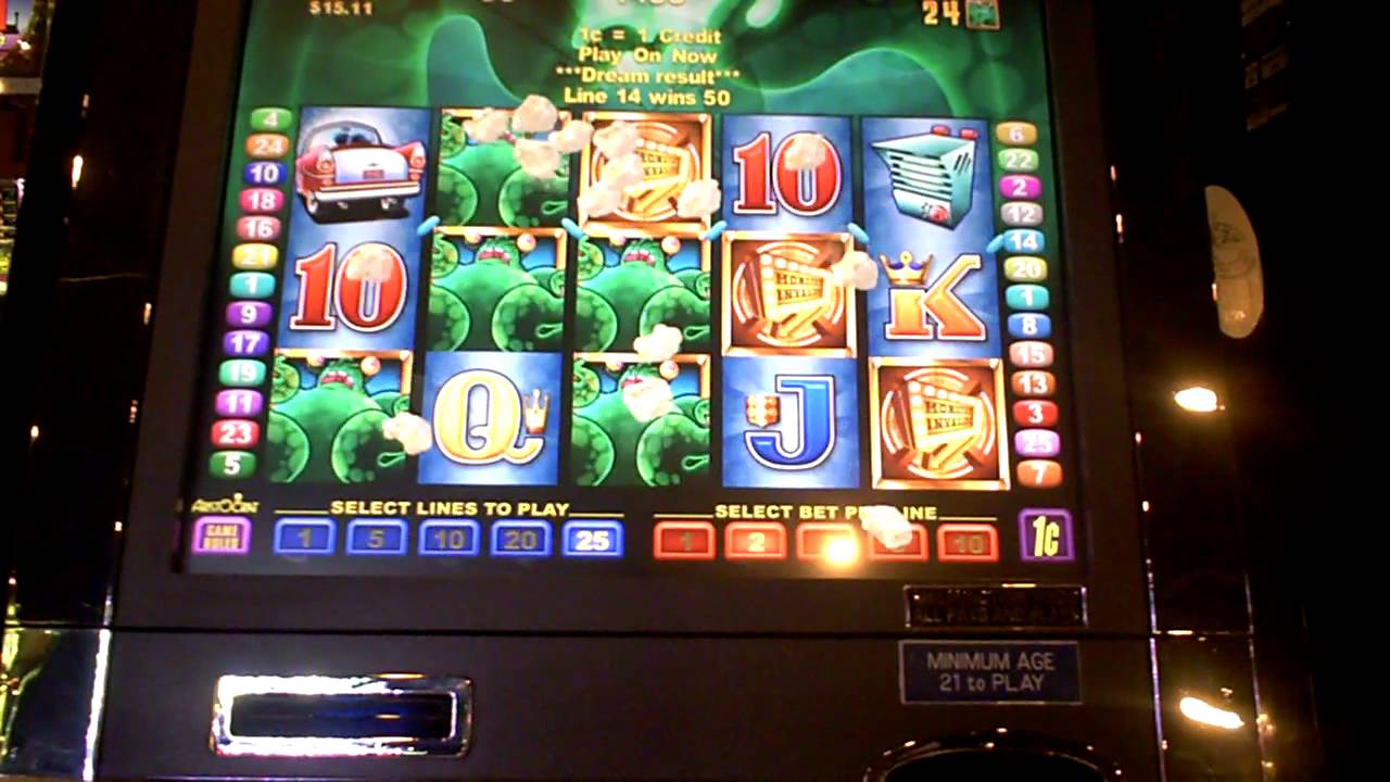 Attack of The Monsters Slot Machine Bonus - YouTube