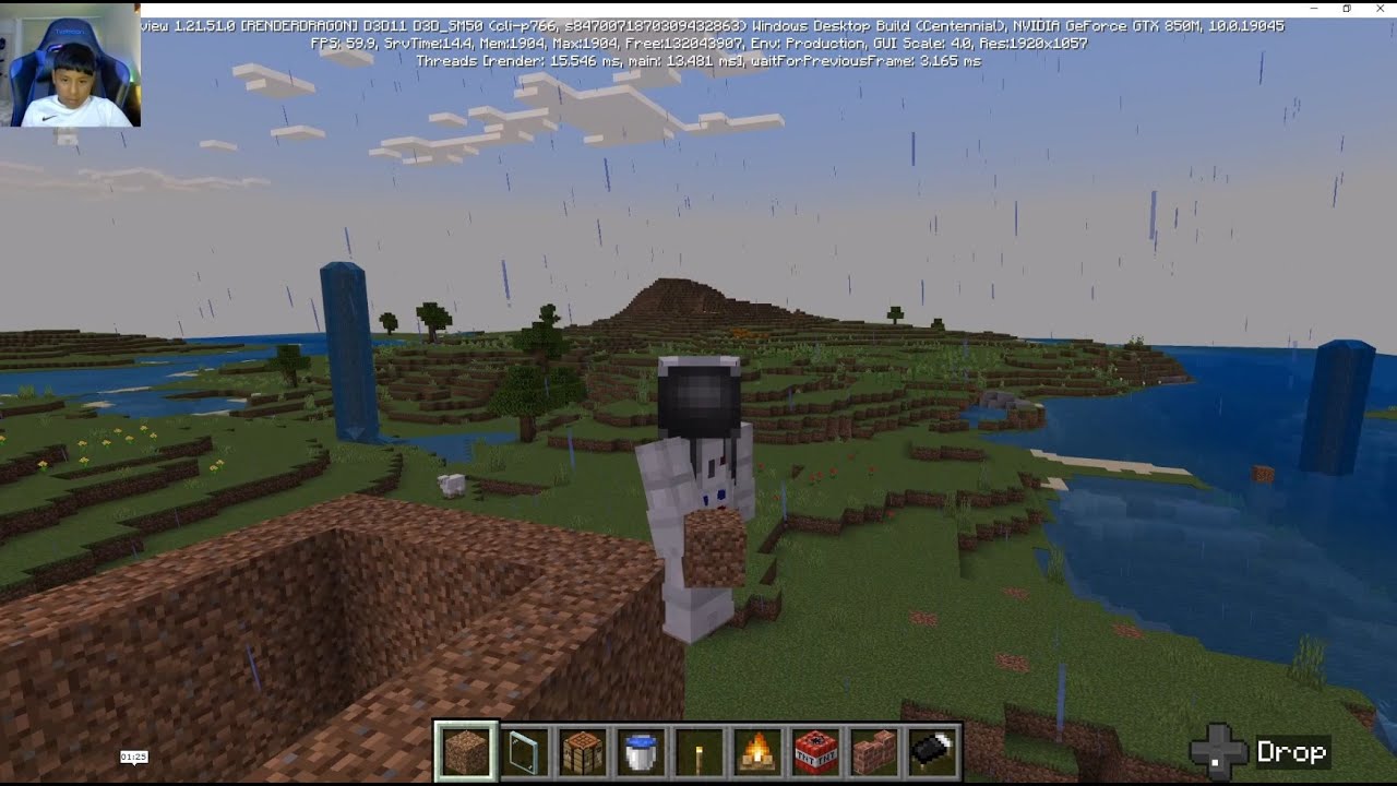 Flooding a Minecraft Village - YouTube