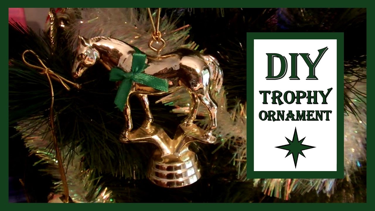 DIY Horse Trophy Christmas Ornament - YouTube