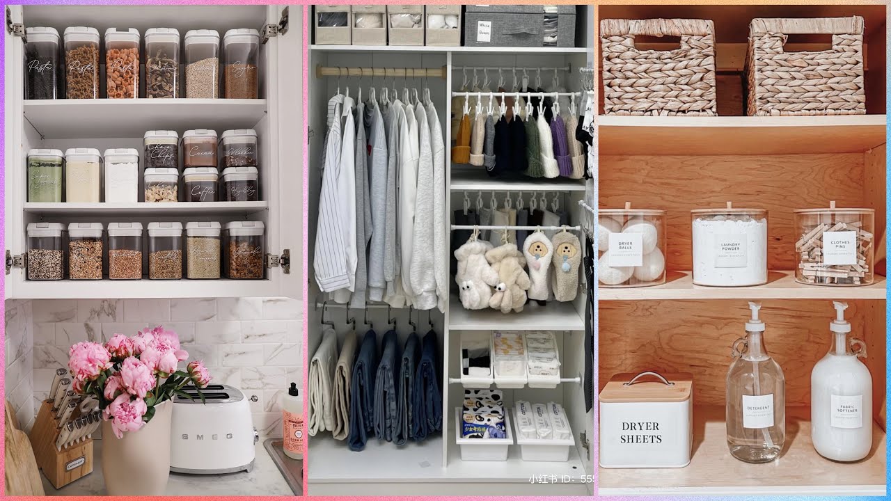 Fancy Closet Organization 🎀 | Laundry Refill & Kawaii Snacks Organizing ...