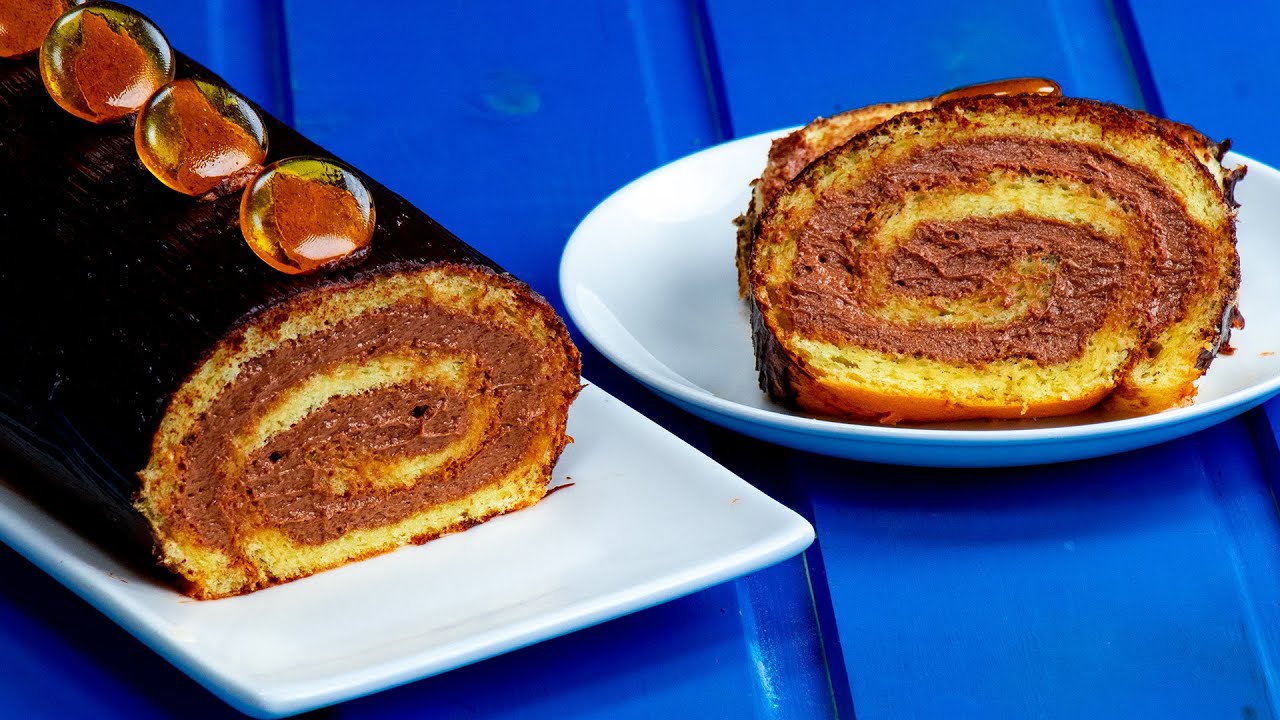 Dobos rolat - desert koji osvaja, a pečen je za samo 12 minuta. - YouTube