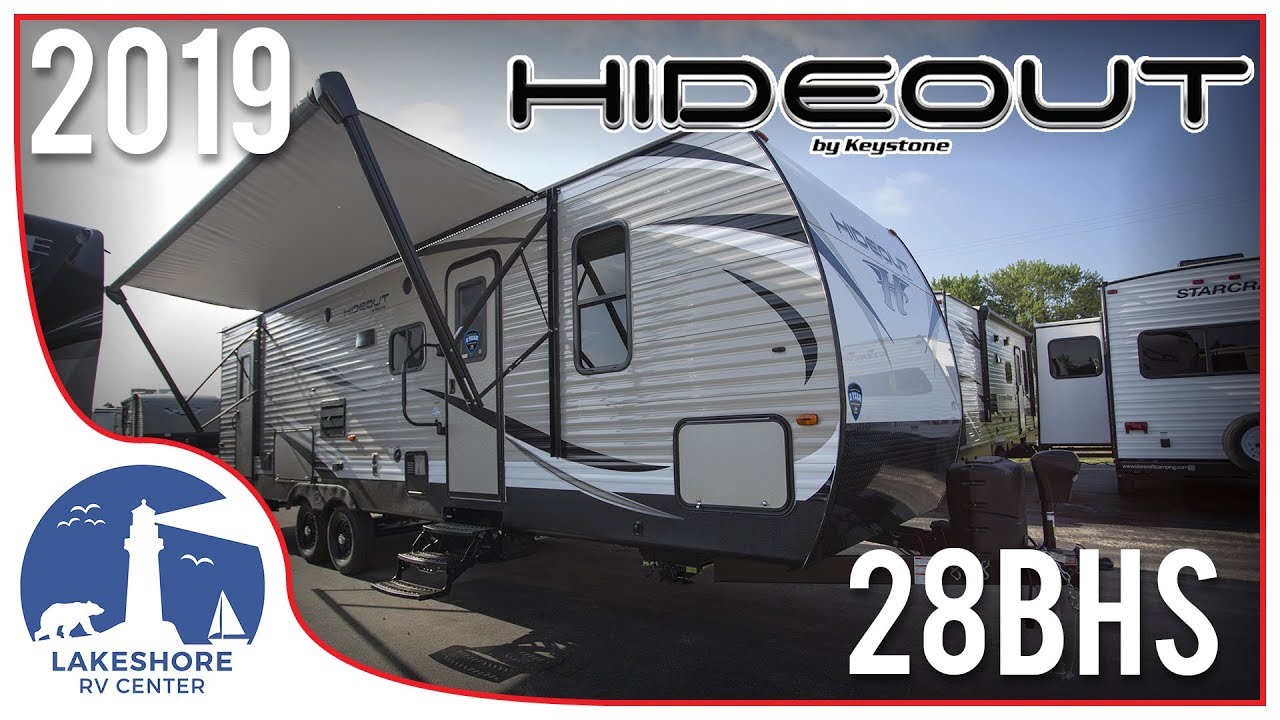 2019 Keystone Hideout 28BHS Travel Trailer For Sale Lakeshore RV - YouTube