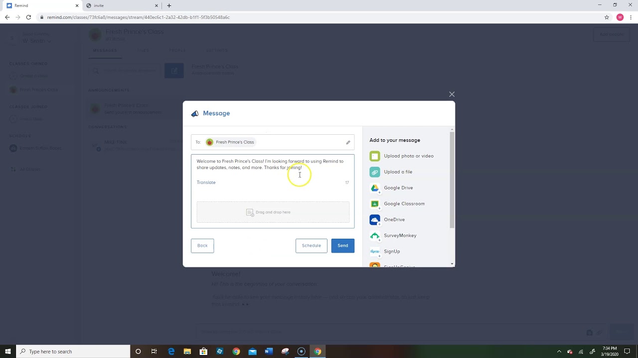 Setting up the Remind App - YouTube