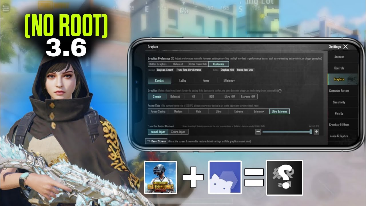 (NO ROOT) PUBG MOBILE | Unlocked 120 fps Support All version 3.6 2025 ...