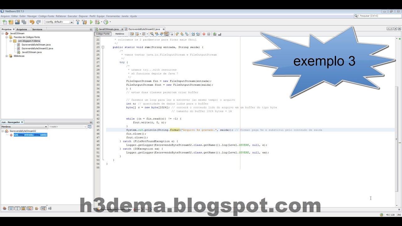 Java IO Stream - Exemplo 03 - YouTube