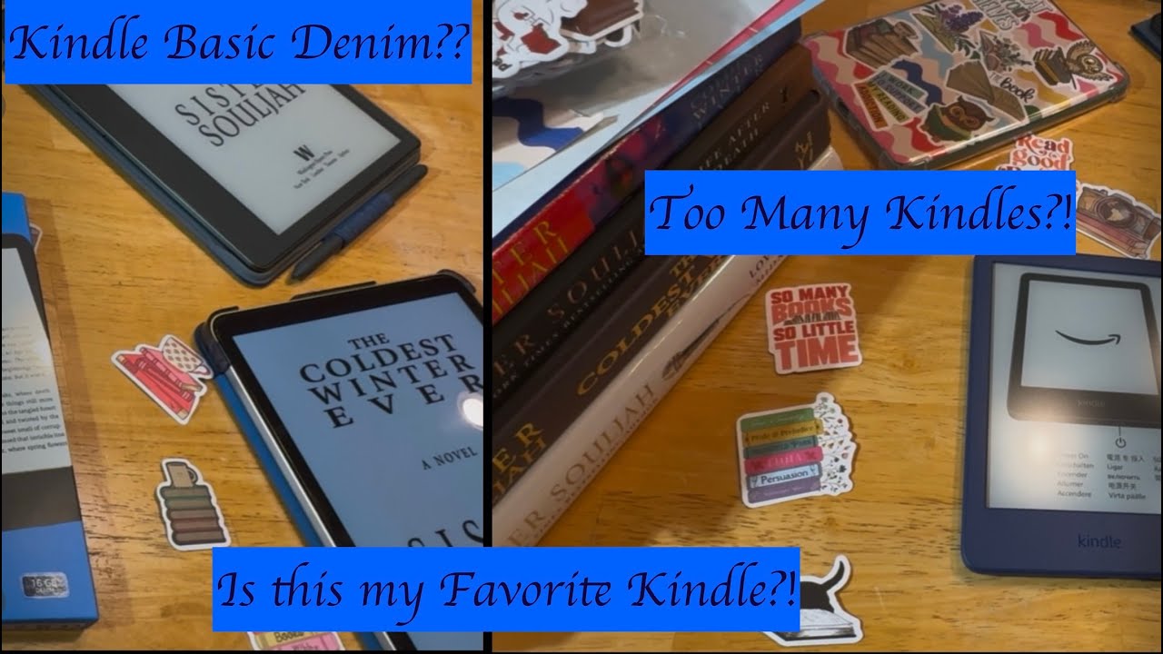 Kindle Basic (Denim) Unboxing and Decor!!!! - YouTube