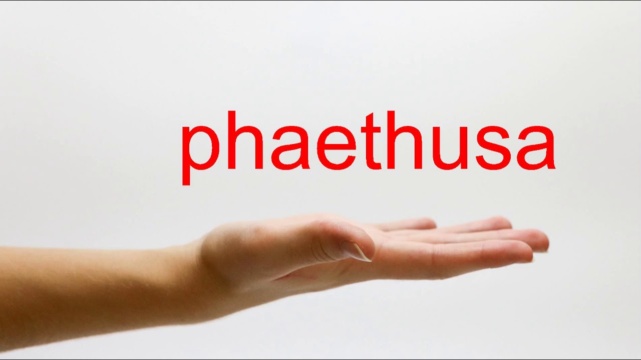 How to Pronounce phaethusa - American English - YouTube