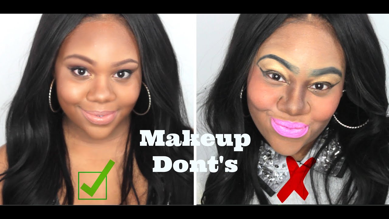 Makeup DONT'S: Makeup Mistakes Black Women Often Make - YouTube