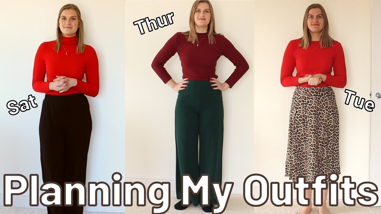 Planning My Outfits For The Week - YouTube