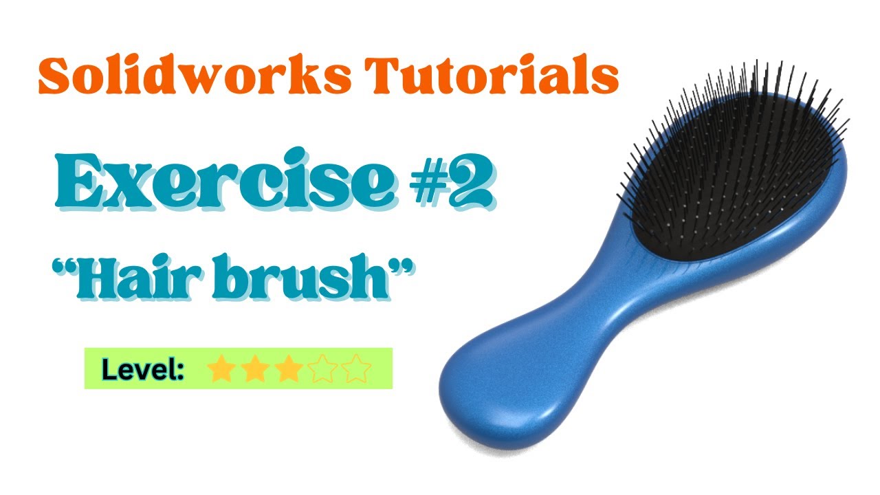 Solidworks 2023 Surfacing Tutorial | How To Design A Hair Brush - YouTube