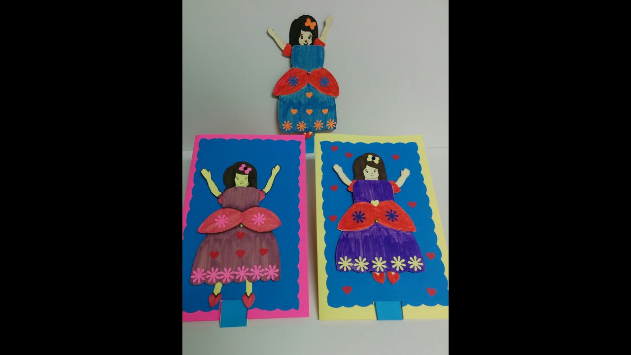 Art and Craft: How to make interactive princess/ peek a boo princess ...