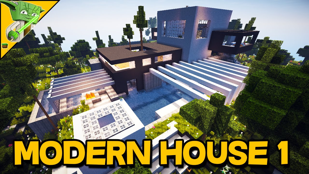 MINECRAFT MODERN BUILDS SHOWCASE – Modern House 1 - YouTube