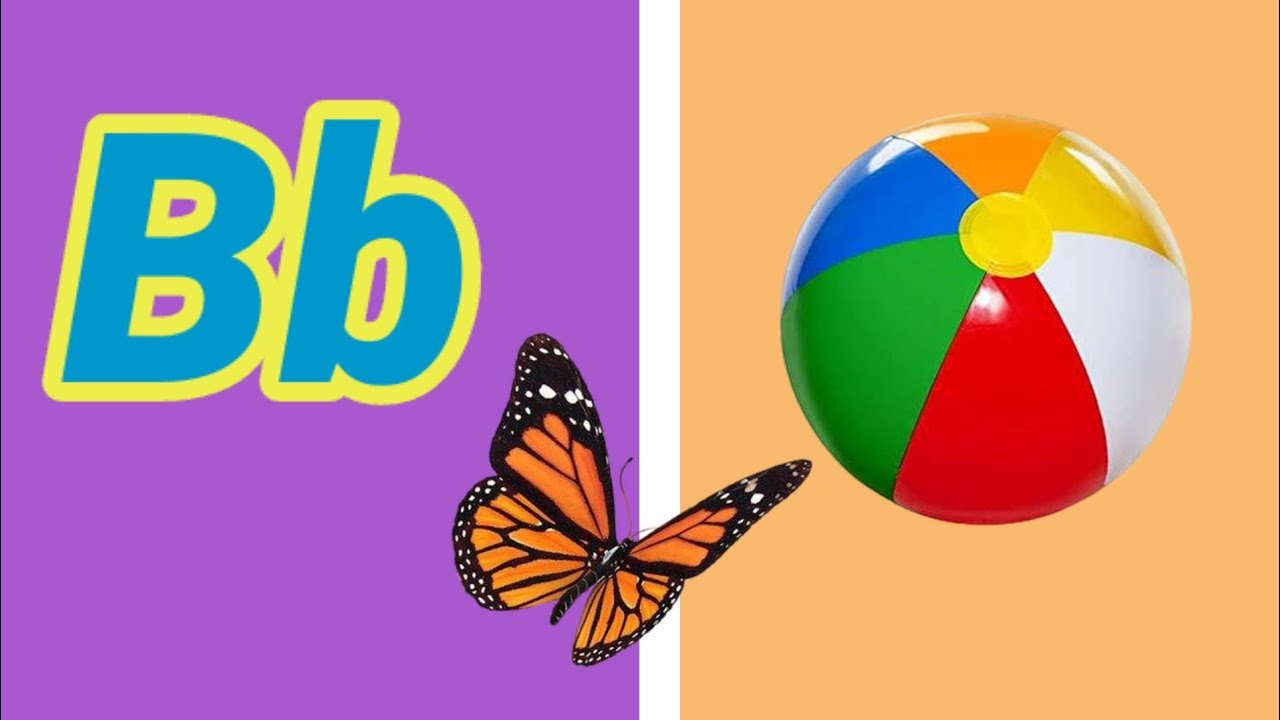 learn abc kids song b for ball | phonic a to z | alphabet song nursery ...