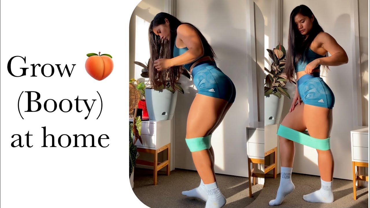 Grow Your 🍑 Booty At Home With Resistance Band Exercises Youtube