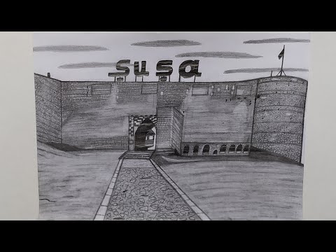 Rəsm - Şuşa Qalası Necə Çəkilir