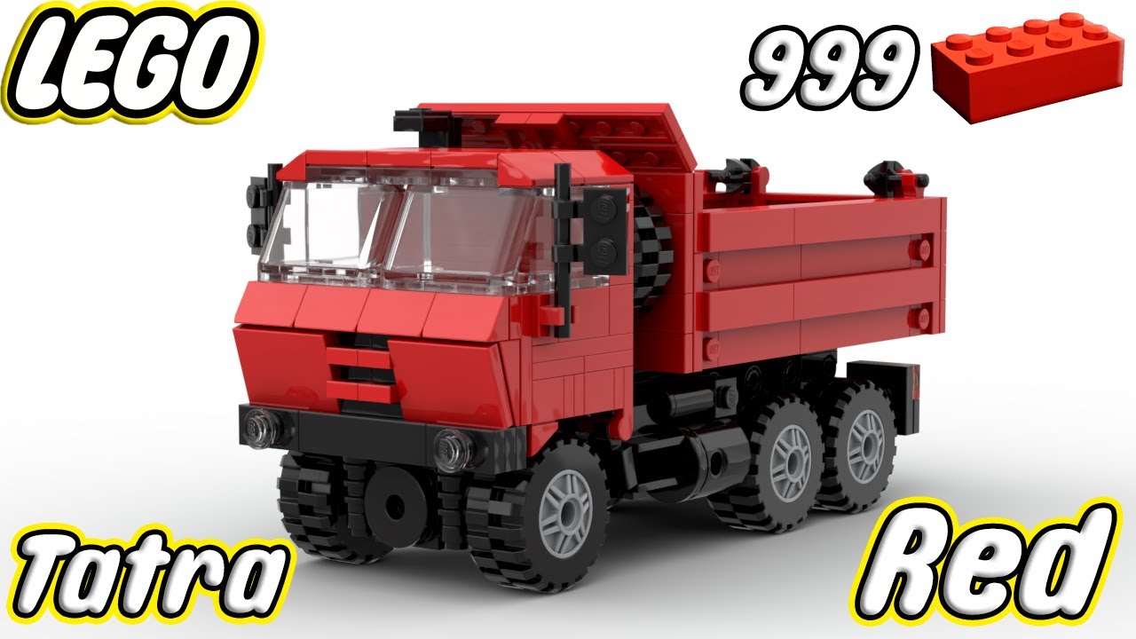 LEGO Tatra Red Truck 999 parts (HD) - YouTube