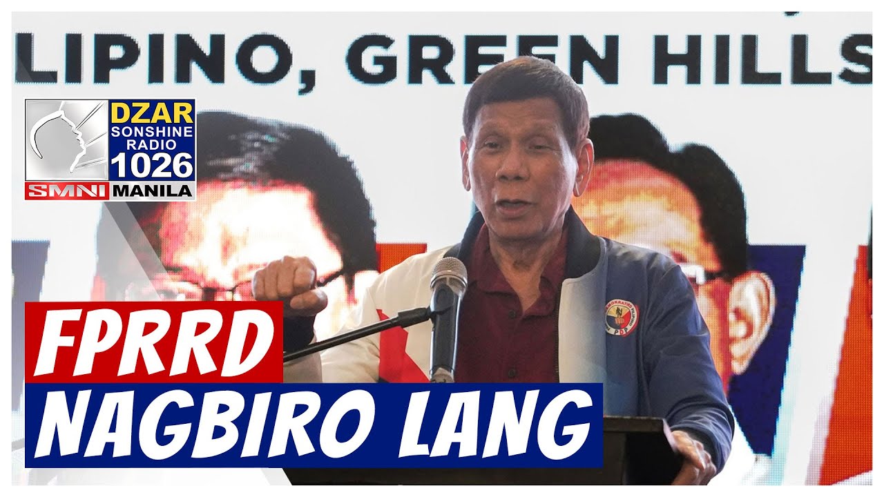 Pahayag ni dating Pang. Duterte laban sa mga senador, isang biro lang ...