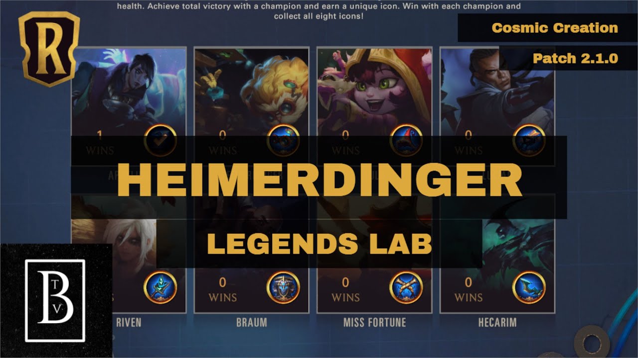 LEGENDS LAB: HEIMERDINGER | HOW TO WIN - YouTube