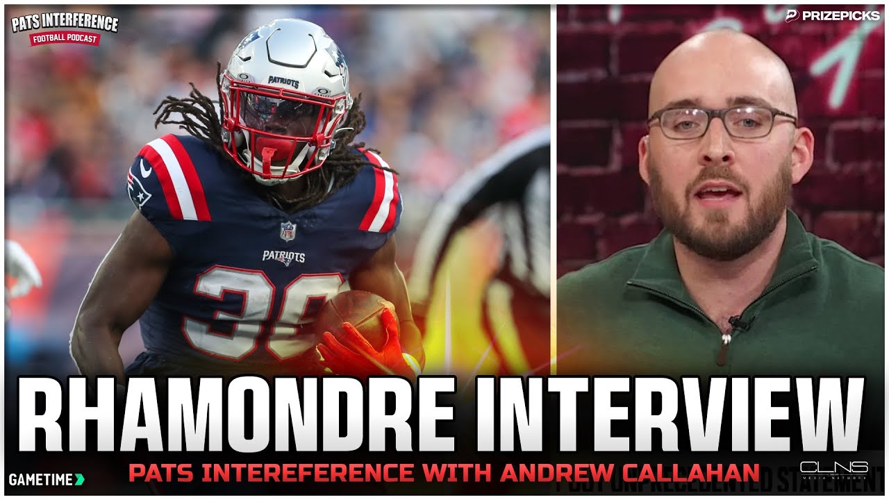 Rhamondre Stevenson Interview with Andrew Callahan | Pats interference ...