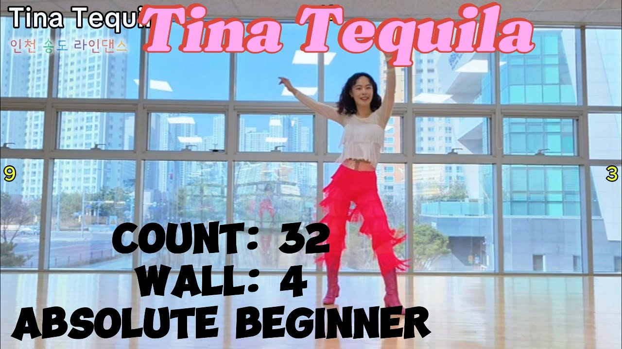 Tina Tequila linedance Demo/ 티나데낄라 라인댄스/ Absolute Beginner - YouTube
