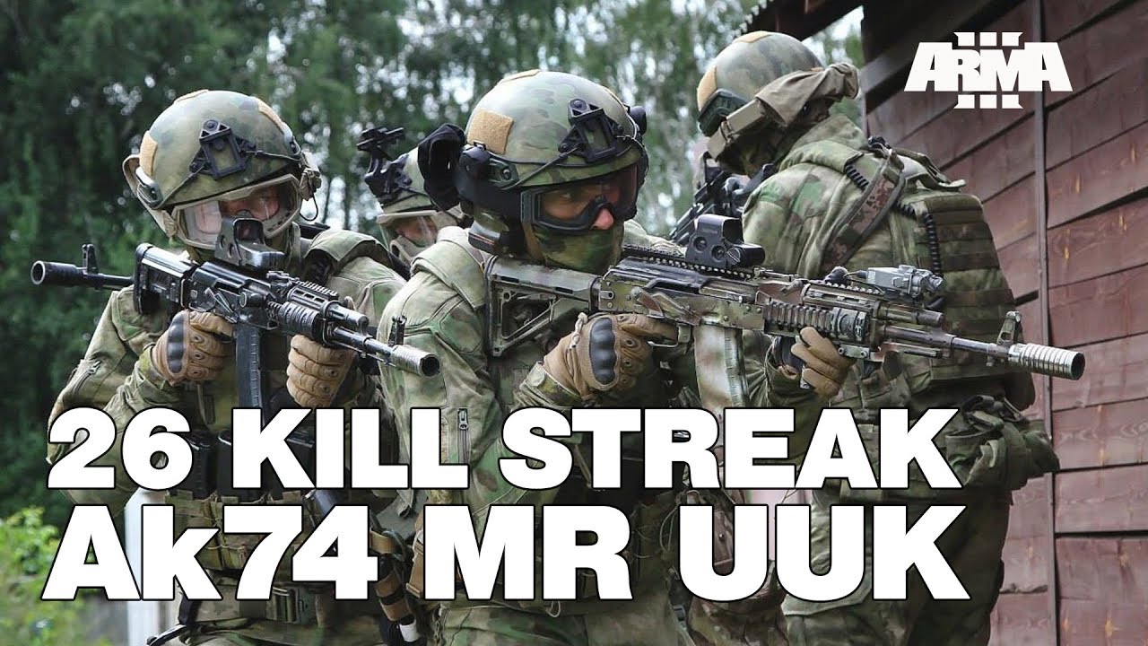 ARMA 3 RHS KOTH: 26 Kill Streak - AK-74 MR UUK - YouTube