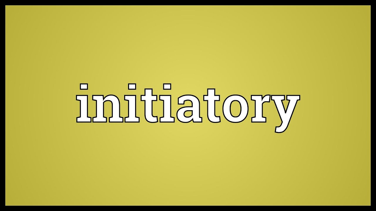 Initiatory Meaning - YouTube