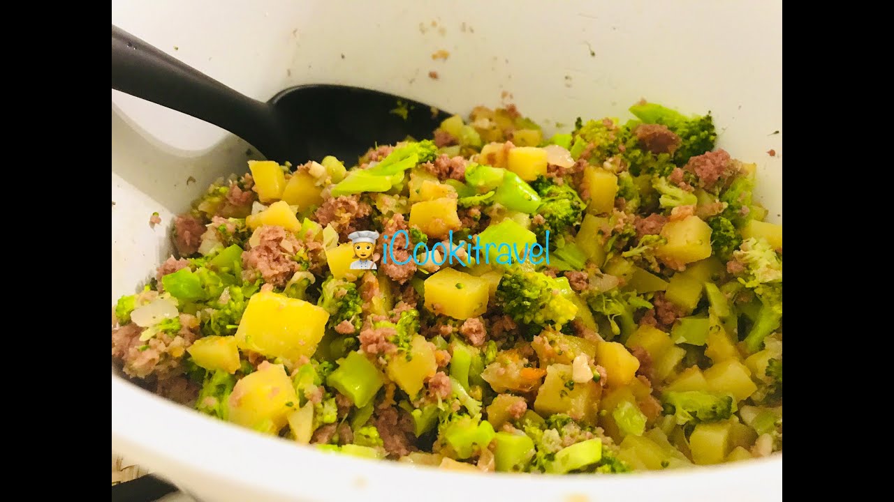 🌎🌍CORNED BEEF🥩 BROCCOLI 🥦 HASH #mealprepforfamily #lockdownday23 # ...