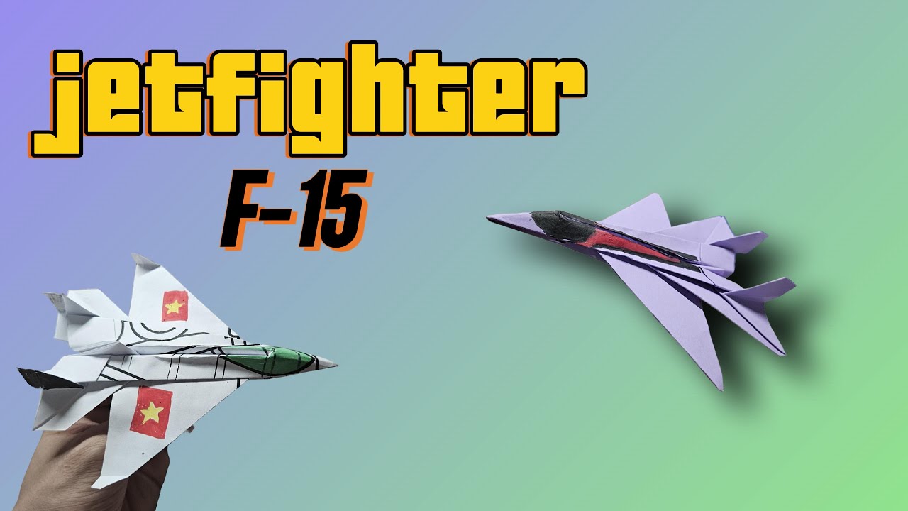 How to Make an Origami Jet Fighter F15: Step-by-Step Tutorial - YouTube