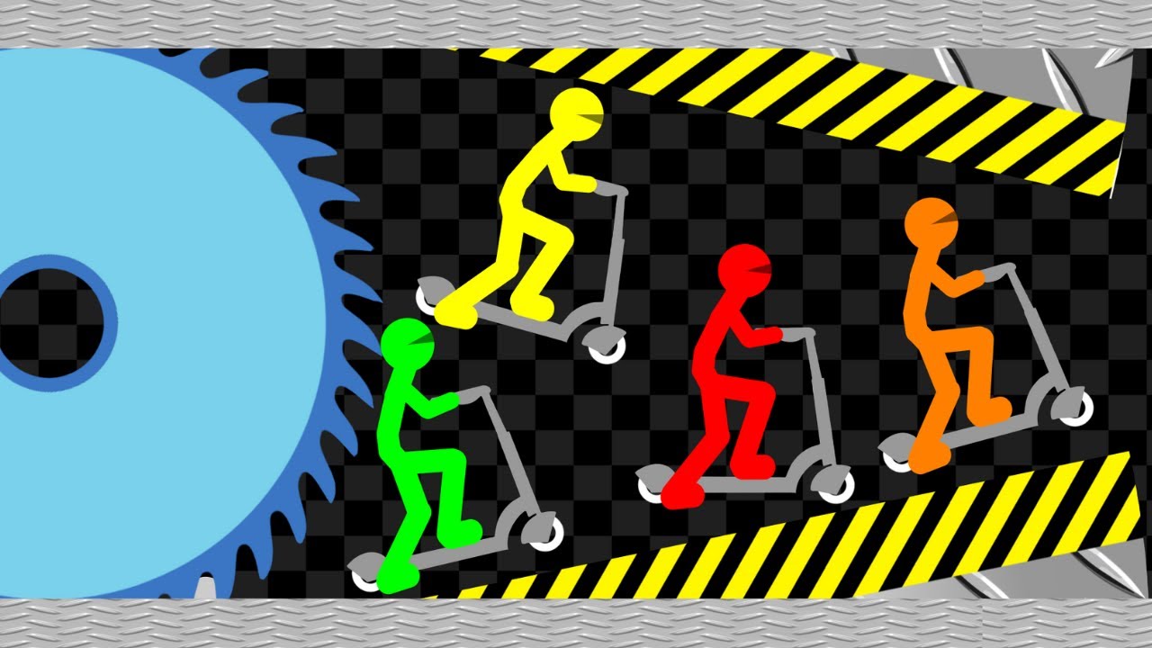 Circular Saw Blade - Survival Scooter Race - YouTube
