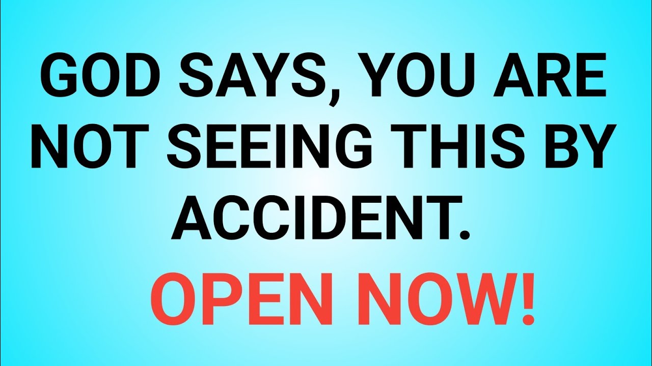 You Are Not Seeing This | god message today | god message for you today ...
