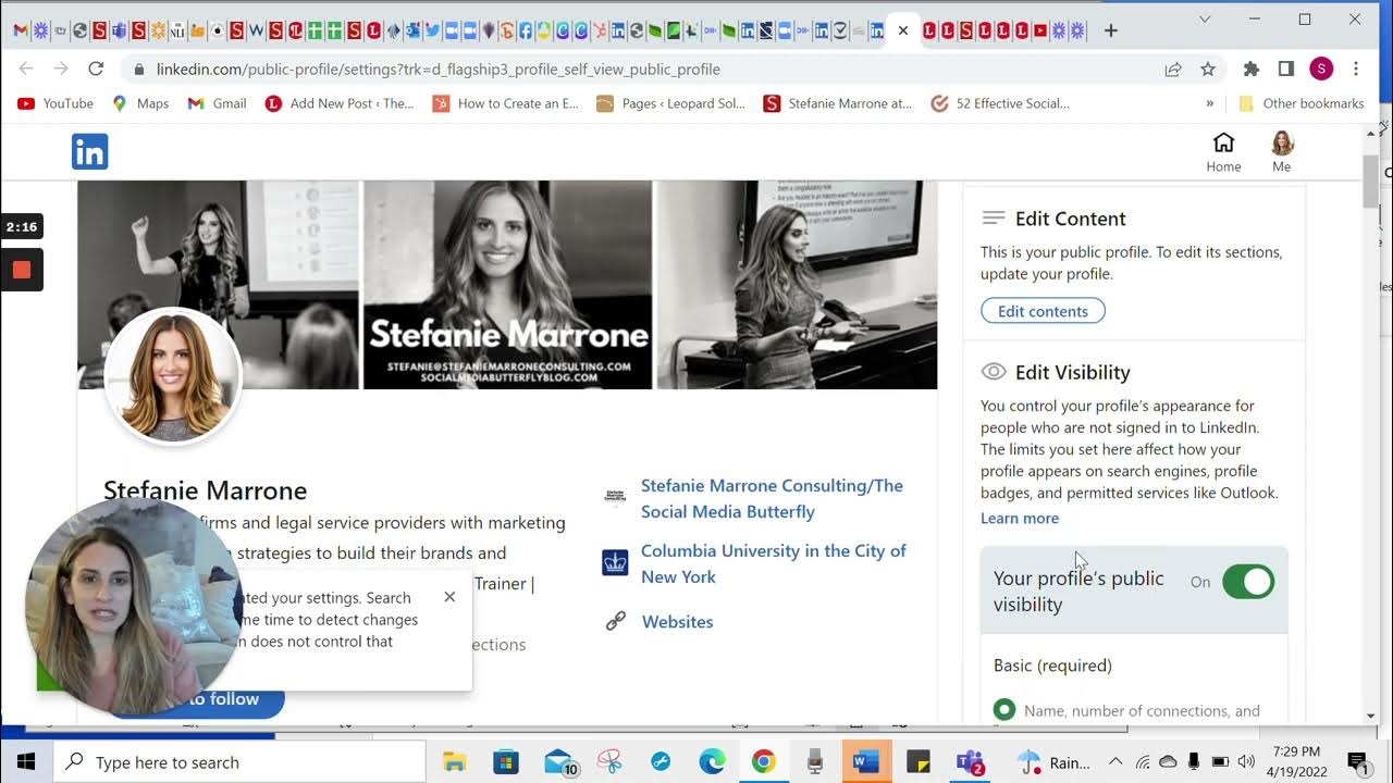 How to Customize Your LinkedIn Profile URL and What the Public Sees on Your LinkedIn Profile ...