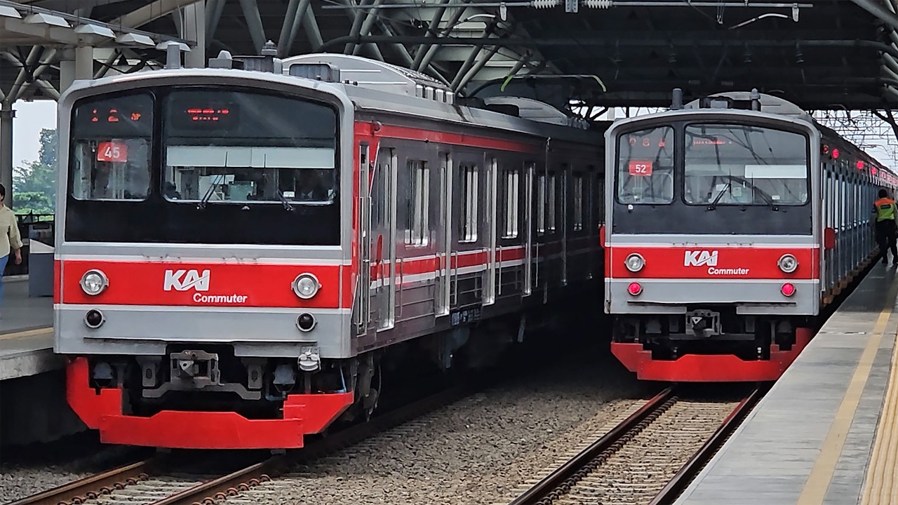 [4K] Stasiun Manggarai Atas: Kompilasi KRL JR 205 Rheostatik, JR 205 VVVF | KRL Commuter Line (8 ...