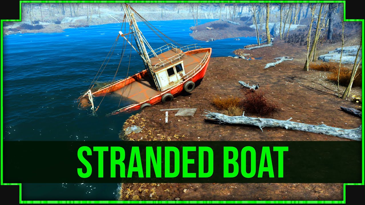 Stranded Boat in Fallout 4 - A Relaxing Swim In The River! - YouTube