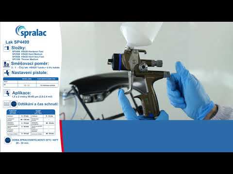 Lakování – SPRALAC aplikace bezbarvého laku SP4499 HS420 CLEAR COAT ...