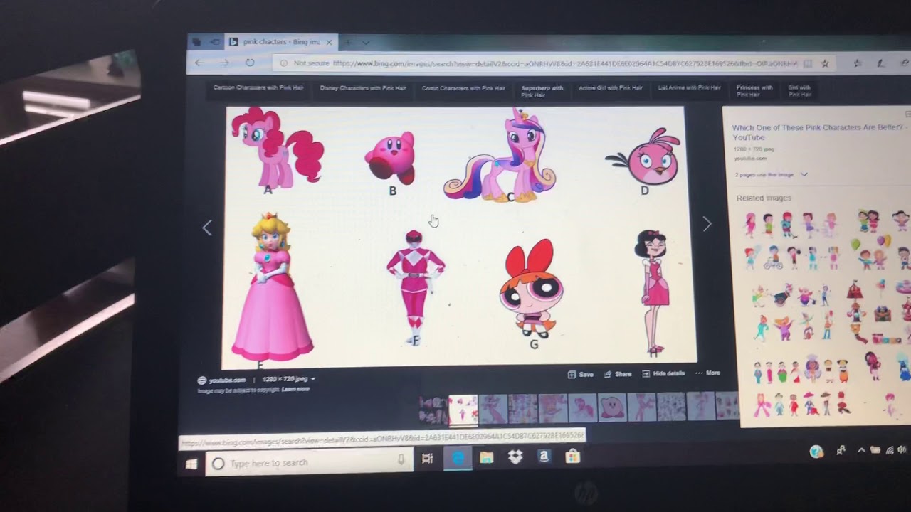 Which one of these pink characters are better - YouTube