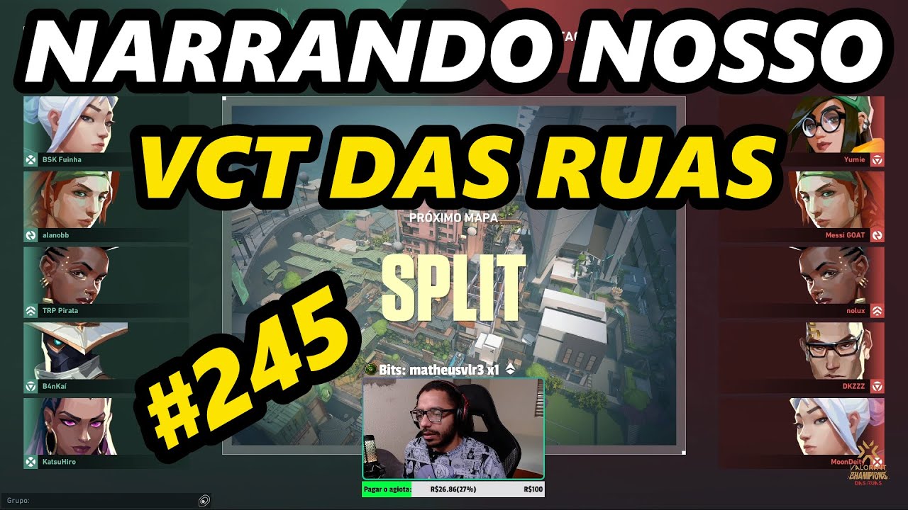 Um grande jogo | Split no VCT das Ruas #245 - YouTube