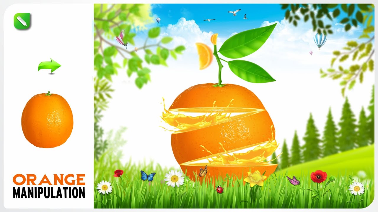 Nature Photo Manipulation Speed Art | Photo Manipulation Fruit Slice ...