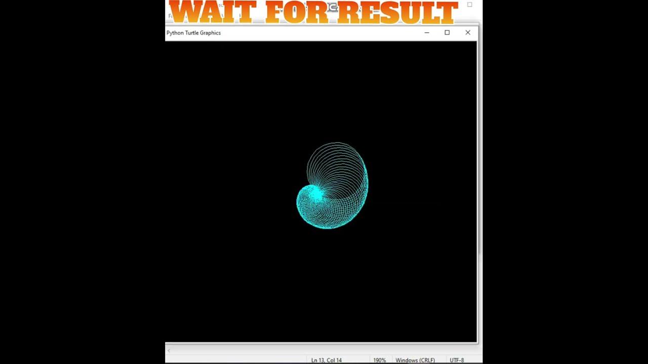 PYTHON TURTLE AMAZING ART |@NITian-Coder #shorts #python - YouTube