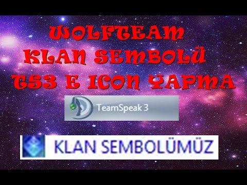 Teamspeak 3 'e Wolfteam Klan Sembolümüzün İcon' unu Yükleme