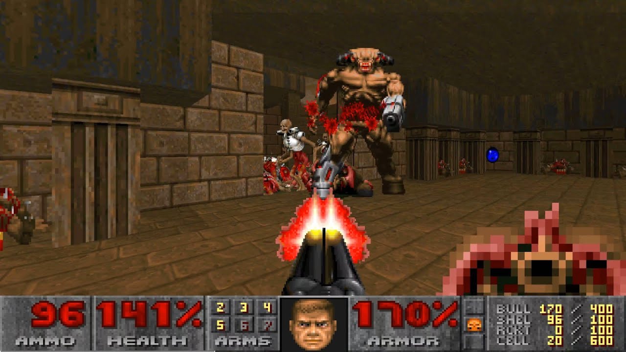 Doom Dead Perfect HRB.WAD (1997) D2ALL Full Game UV Max Speedrun 8:55 ...